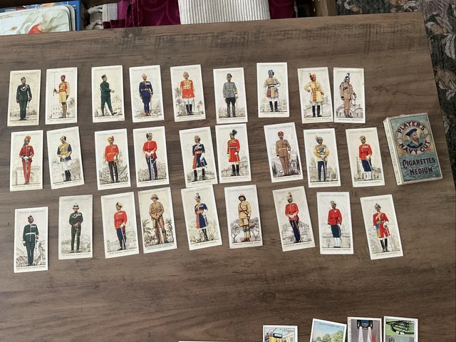 JOHN PLAYER CIGARETTE Cards Military Uniforms And Territorial Army 27 ...