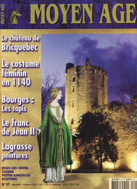 MOYEN ÂGE N° 27 HEIMDAL château de Bricquebec costume féminin Bourges Lagrasse EUR 19,90 ...