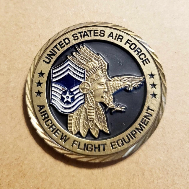 USAF US AIR Force Aircrew Flight Equipment Chief Master Sergeant ...