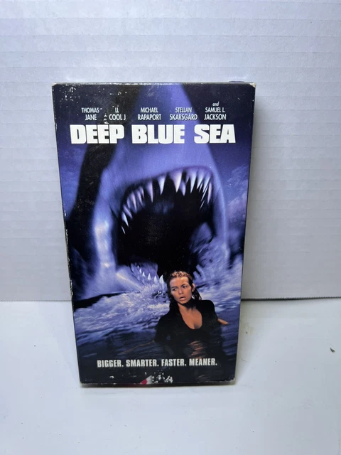 DEEP BLUE SEA VHS (Horror Shark) Warner Bros. LL Cool J Samuel L ...