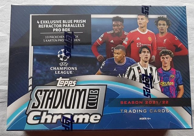 TOPPS STADIUM CLUB Chrome UEFA Ligue des Champions Football Mega Box 2021-22 EUR 70,26 - PicClick FR