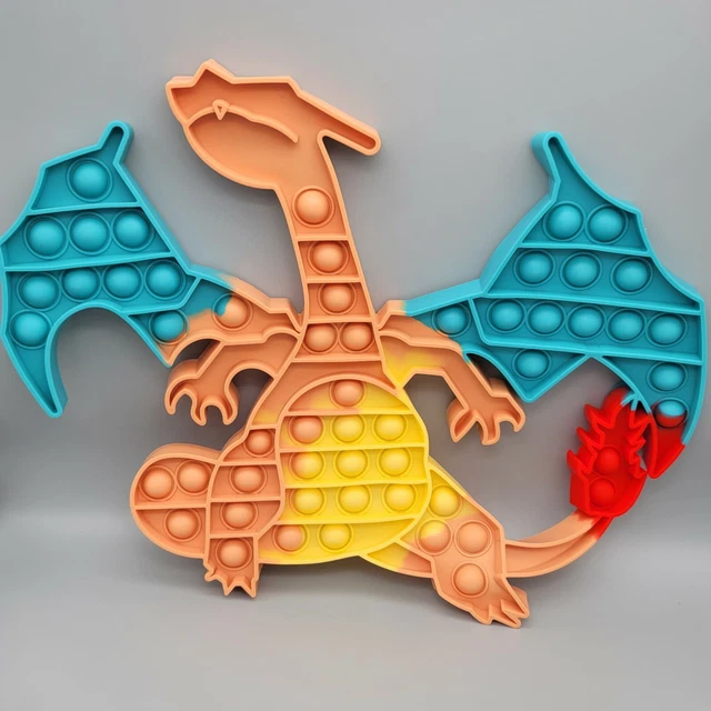 CHARIZARD JUMBO FIDGET Pop - Silicone Bubble Popper Sensory Toy £9.14 ...