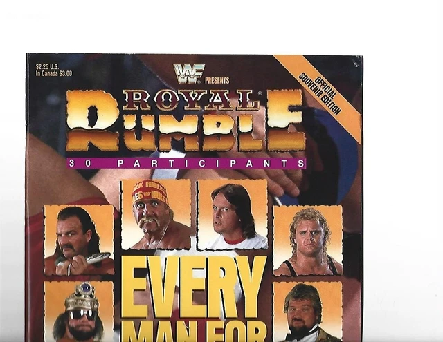 WWF ROYAL RUMBLE 1990 Official Souvenir Issue £79.15 - PicClick UK