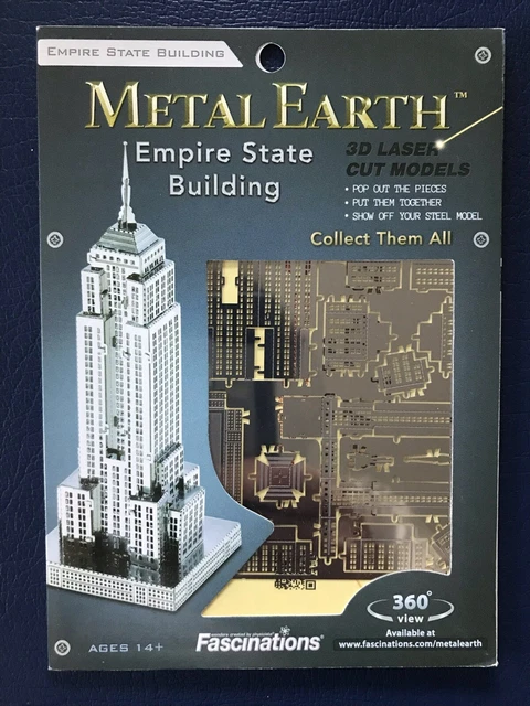 METAL EARTH EMPIRE State Building 3D Laser Cut DIY Model Hobby Building ...