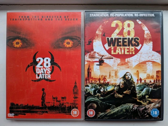 28 DAYS LATER + 28 Weeks Later (2x DVD, 2006,2007) Danny Boyle, bundle ...