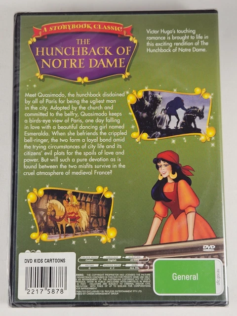 THE HUNCHBACK OF Notre Dame DVD A Storybook Classic (New & Sealed ...