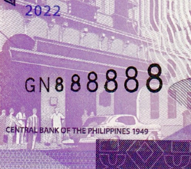 2022 PHILIPPINE NGC Series 100 Pesos Banknote UNC Fancy Serial SOLID ...