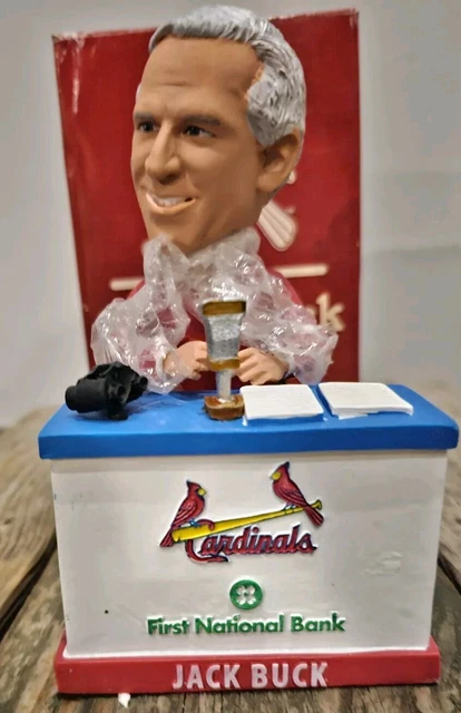 PUCE VOCALE ST. Louis Cardinals Jack Buck Bobblehead 6/5/14 SGA « Go Crazy Folks » EUR 11,06 ...