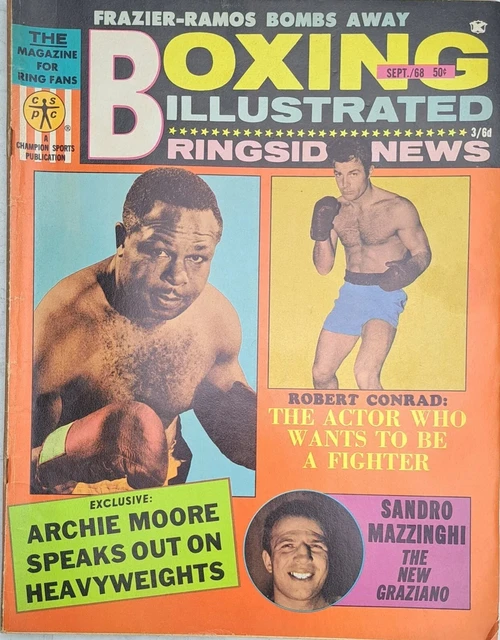 VINTAGE BOXING ILLUSTRATED And Wrestling Magazine. Sept. 1968. Archie Moore £8.75 - PicClick UK