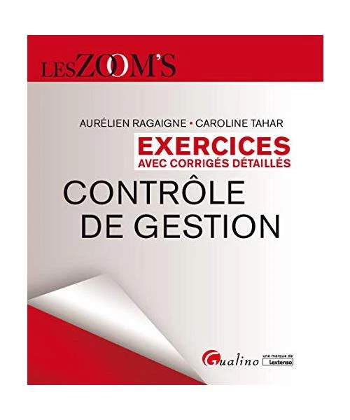 EXERCICES CORRIGÉS DE contrôle de gestion (2019-2020): Exercices avec corrigé EUR 14,83 ...