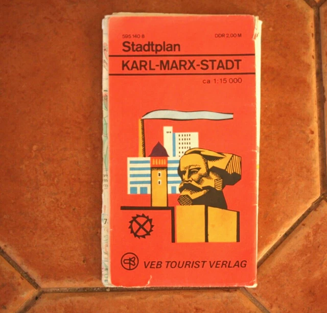STADTPLAN KARL-MARX-STADT 1:15000 VEB Tourist Landkarte Map DDR EUR 3 ...