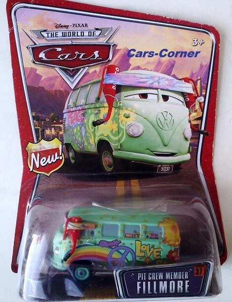 DISNEY PIXAR CARS 1 Pit Crew Member Fillmore #37 Der Eco - Hippie ...