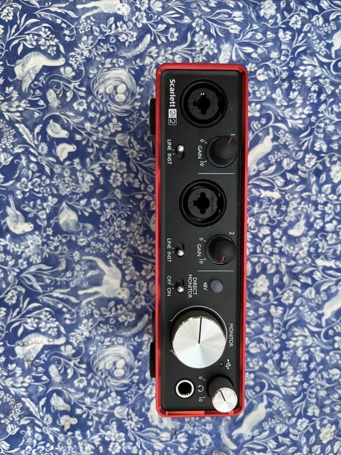 FOCUSRITE SCARLETT 2I2 2nd Generation Audio/Midi Interface - Red £27.00 ...