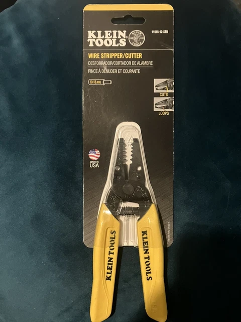 KLEIN TOOLS WIRE Stripper/ Cutter 10 to 18 AWG Model 11045-12-SEN ...