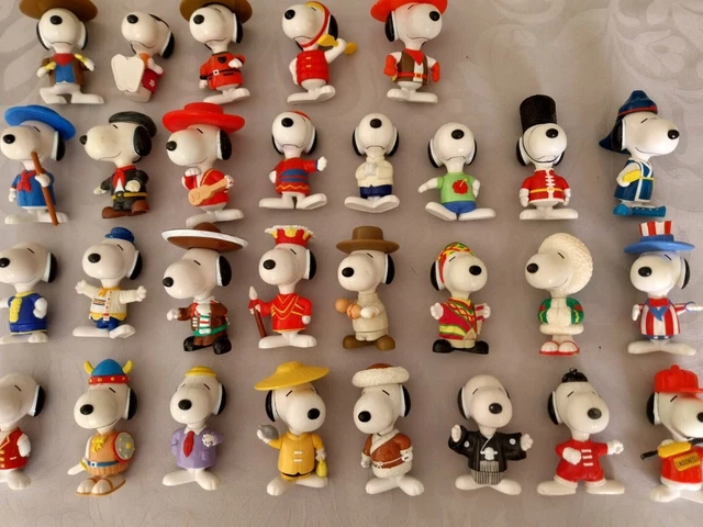 FIGURINE SNOOPY PEANUTS Tour du Monde 1999 Macdonald Happy Meal LOT DE ...