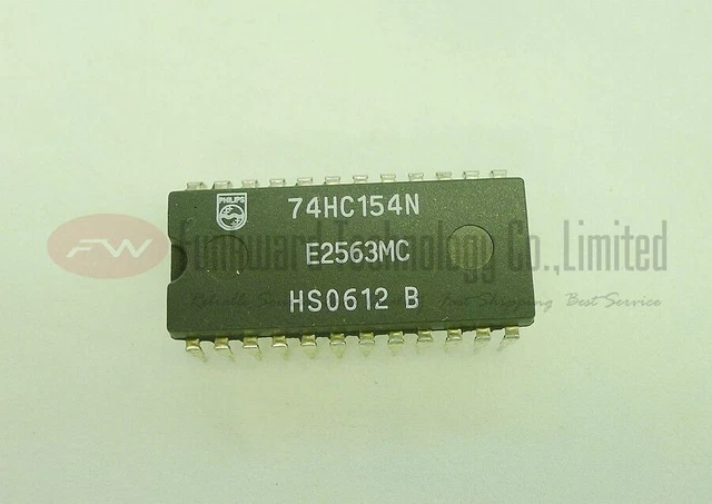 74HC154N 74HC154 4 to 16 Line Decoder/Demultiplexer IC DIP24 x 2pcs #W4 ...