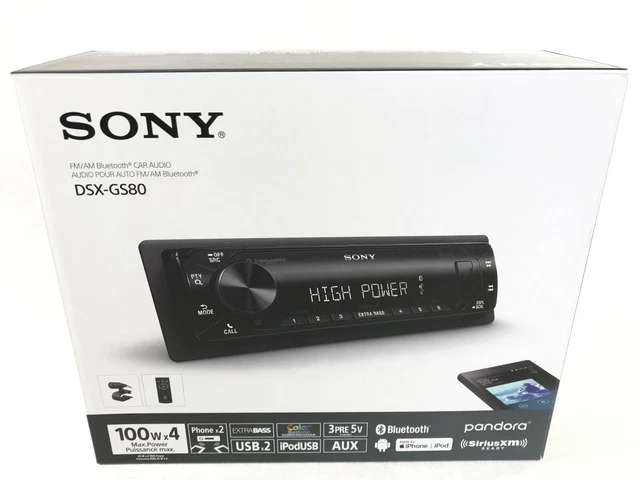 SONY DSX-GS80 BLUETOOTH haute puissance Media 100w x 4 iPhone Android ...