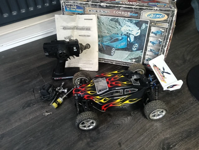 NITROTEK CONDOR FAST NITRO RC 1/10 buggy car 4WD ACME truck HSP Engine ...