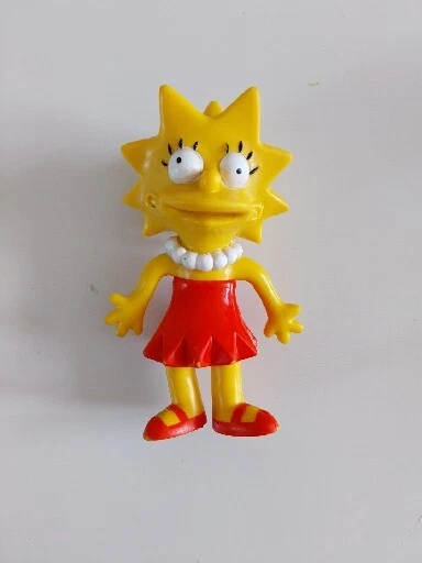 VINTAGE THE SIMPSONS Lisa Simpson Bendable PVC 3.75" Figure JESCO 1990 ...