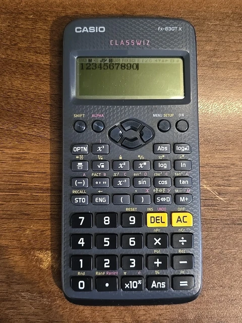 CASIO FX-83GT X Classwiz Scientific Calculator Black Tested and Working ...