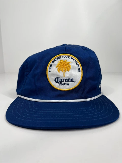 CORONA EXTRA BEER cap hat snapback adjustable one size fits most blue ...
