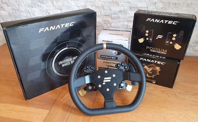 FANATEC PODIUM STEERING Wheel R300 with Podium Hub and Advanced Paddle ...
