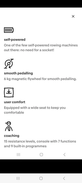 DOMYOS SELF-POWERED FOLDING Rowing Machine 500B £208.70 - PicClick UK