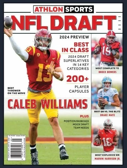 ATHLON SPORTS MAGAZINE - NFL DRAFT 2024/ CALEB WILLIAMS £16.58 ...