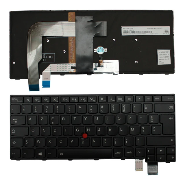 LAYOUT FRANÇAISE CLAVIER Pour Lenovo ThinkPad T460S EUR 183,59 ...