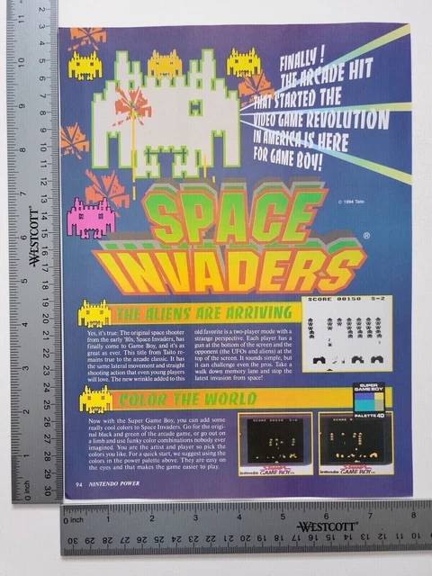 SPACE INVADERS ADVERTISEMENT Vintage Original Print Ad / Poster Game ...