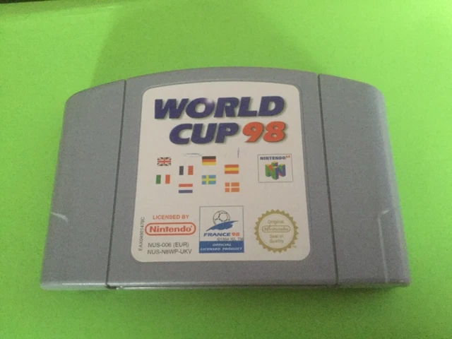 🌟WORLD CUP 98🌟NINTENDO🌟N64🌟CARTRIDGE🌟UK🇬🇧SELLER🌟FAST Uk Postage🌟 £10.95 ...