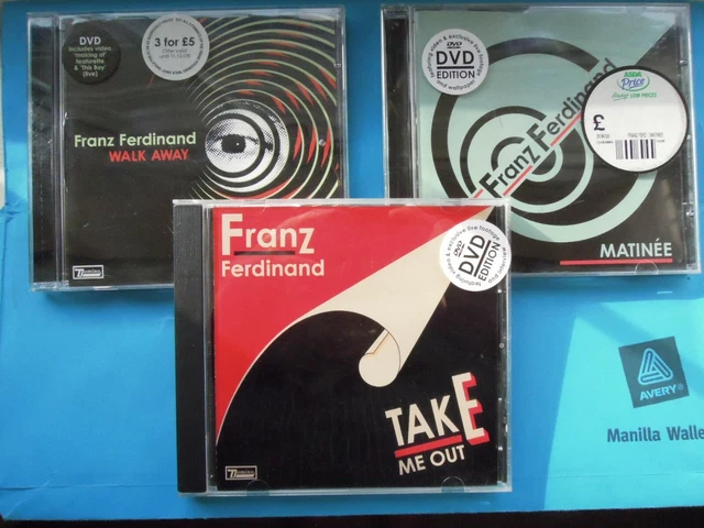 FRANZ FERDINAND X3 DVDs. Take Me Out 2004, WAlk Away 2005, Matinee 2004 ...