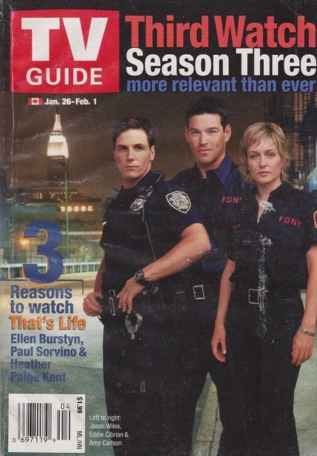 THIRD WATCH TV Guide magazine CANADA 2002 Charlie's Angels Farrah Fawcett £5.78 - PicClick UK