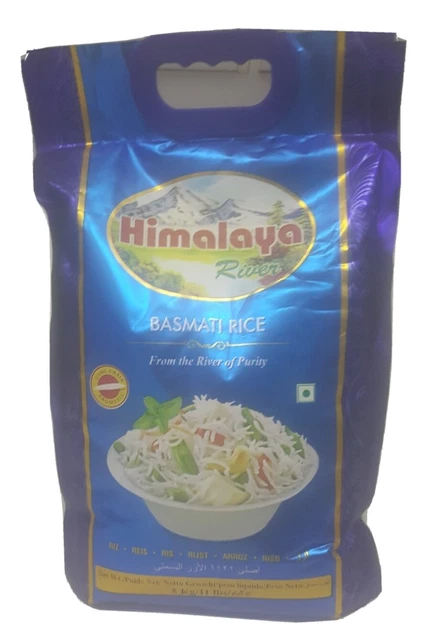 HIMALAYA BASMATI RICE 5kg Himalaya RIVER BASMATI AROMATIC LONG GRAIN ...