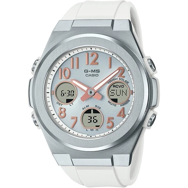 CASIO BABY-G MSG-W610-7AJF Analog Digital Radio Solar Watch White Band ...