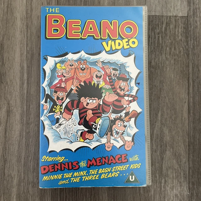 THE BEANO VIDEO VHS 086 5343 (1993) Dennis, Minnie, Bash St Kids Fully ...
