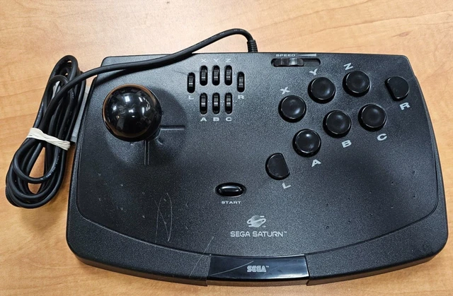 SEGA SATURN OFFICIAL Virtua Stick MK-80112 Arcade Controller Tested ...