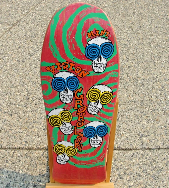 VINTAGE VISION GROHOLSKI Skateboard Powell Sims G&S Sims SMA Alva Santa ...