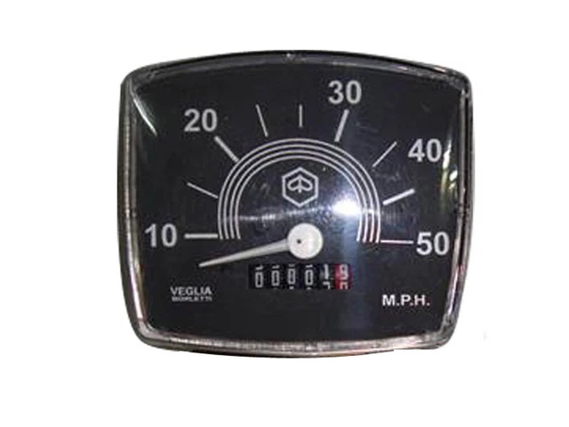 VESPA SPEEDOMETER - Tacho - Contachilometri V50 Special 50 Mph Piaggio ...