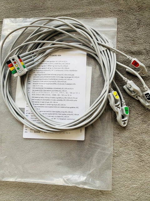 GE 5 LEAD & 3 Leads Ecg Cables £29.99 - PicClick UK