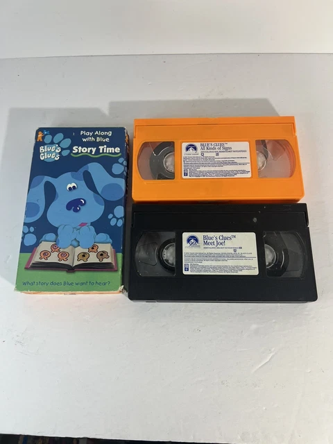 BLUE’S CLUES VHS Lot 3 Tapes Story Time Meet Joe All Tested Nick Jr £11 ...