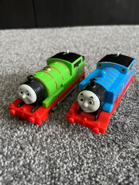 THOMAS THE TANK Engine Trackmaster Muddy Thomas & Percy Motorised £13. ...