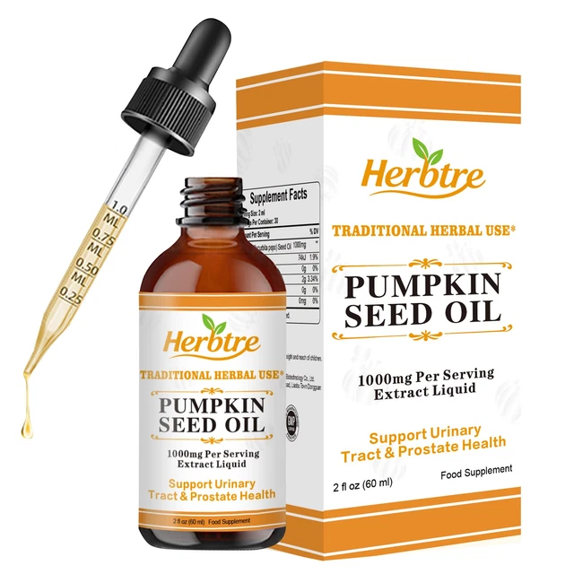 60ML PUMPKIN SEED Oil Liquid Drops | Cold Pressed |Prostate Urinary ...