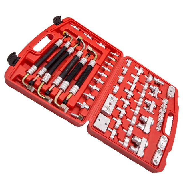 AIR CONDITIONING COMPRESSOR Leak Detector Tester fitting Tool Kit Car ...