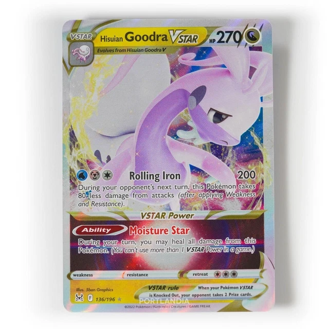 POKEMON - HISUIAN Goodra VSTAR - 136/196 - SWSH Lost Origin - Half Art ...