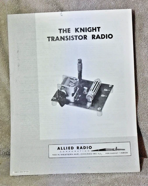 VINTAGE KNIGHT TRANSISTOR Radio Manual £10.24 - PicClick UK