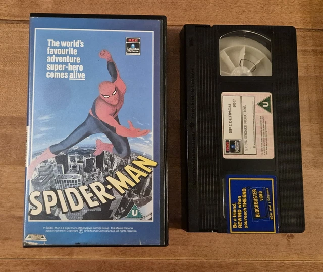 RARE SPIDER-MAN 1976 VHS Tape Original Film RCA Small Box £31.91 ...
