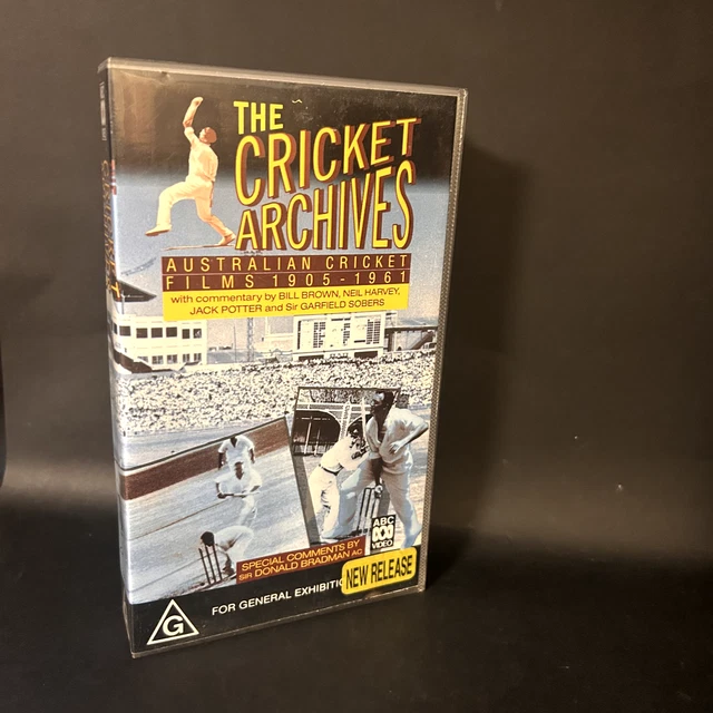 THE CRICKET ARCHIVES Australian Cricket Films 1905-1961 VHS 1991 GC Sml ...