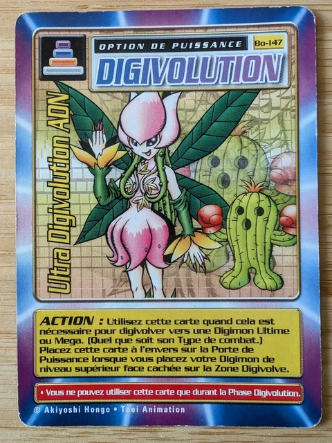 CARTE DIGIMON FRANÇAISE - Ultra Digivolution ADN - BO-147 BANDAI EUR 15 ...