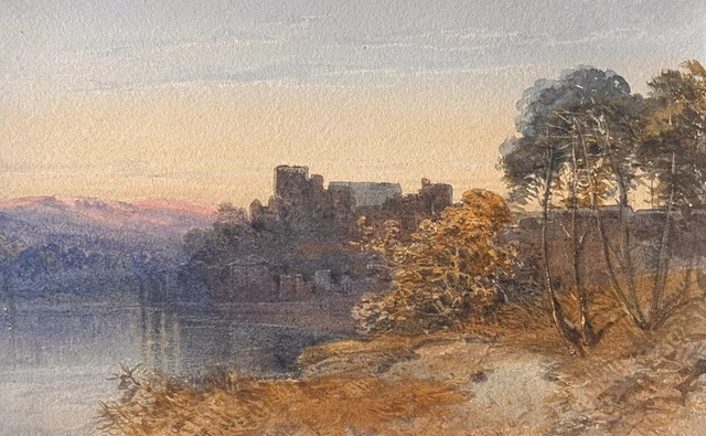 COCKERMOUTH CASTLE 1853 Edward Richardson 1810-1874 Watercolour ...
